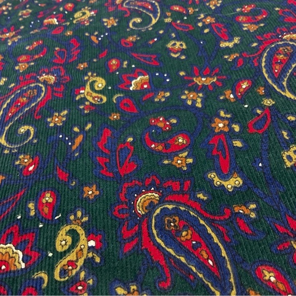 Cone Mills | Other | Vintage Cone Mills Paisley Corduroy Heavy Weight ...